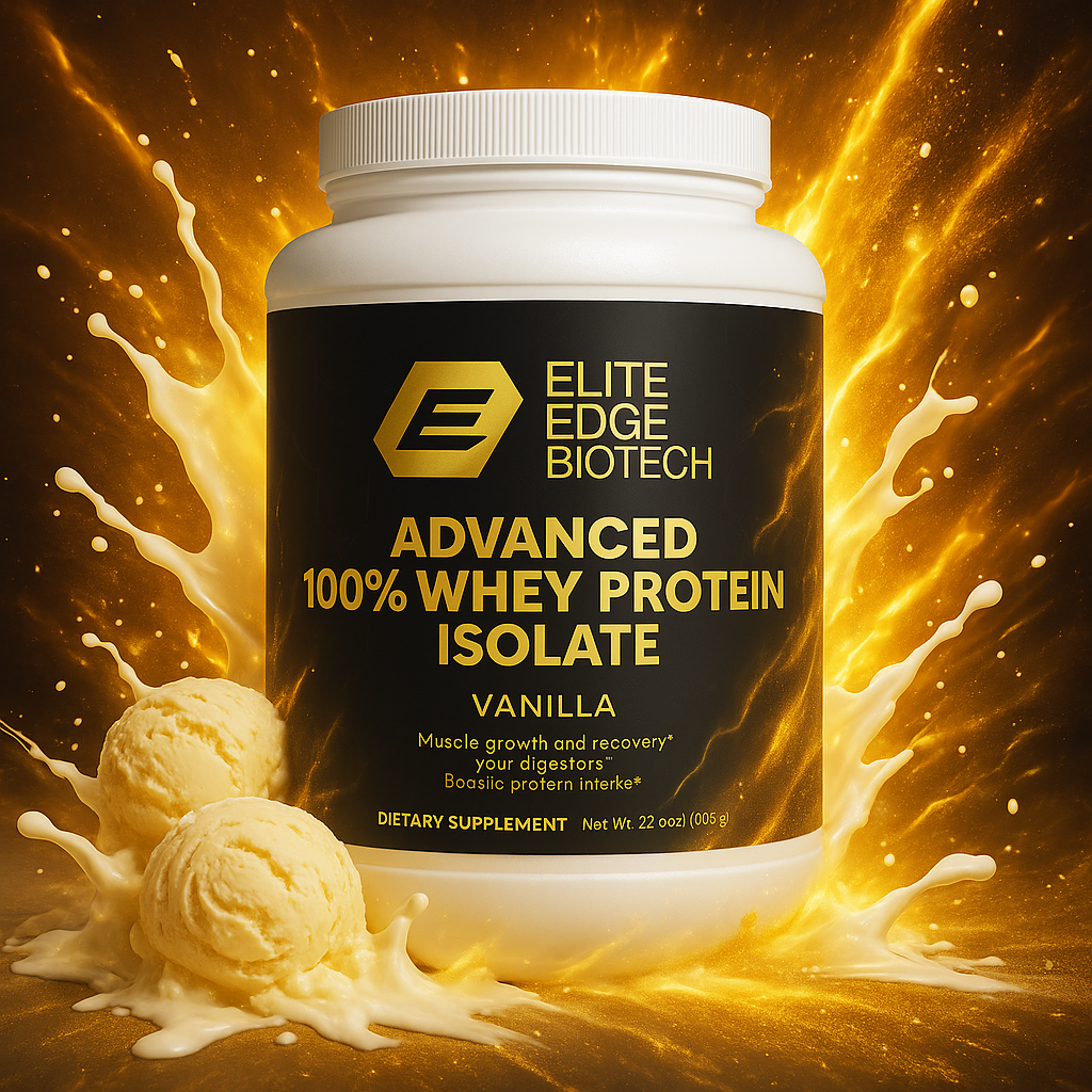 Vanilla Whey Protein Isolate — Premium Advanced 100% Whey Isolate | El ...
